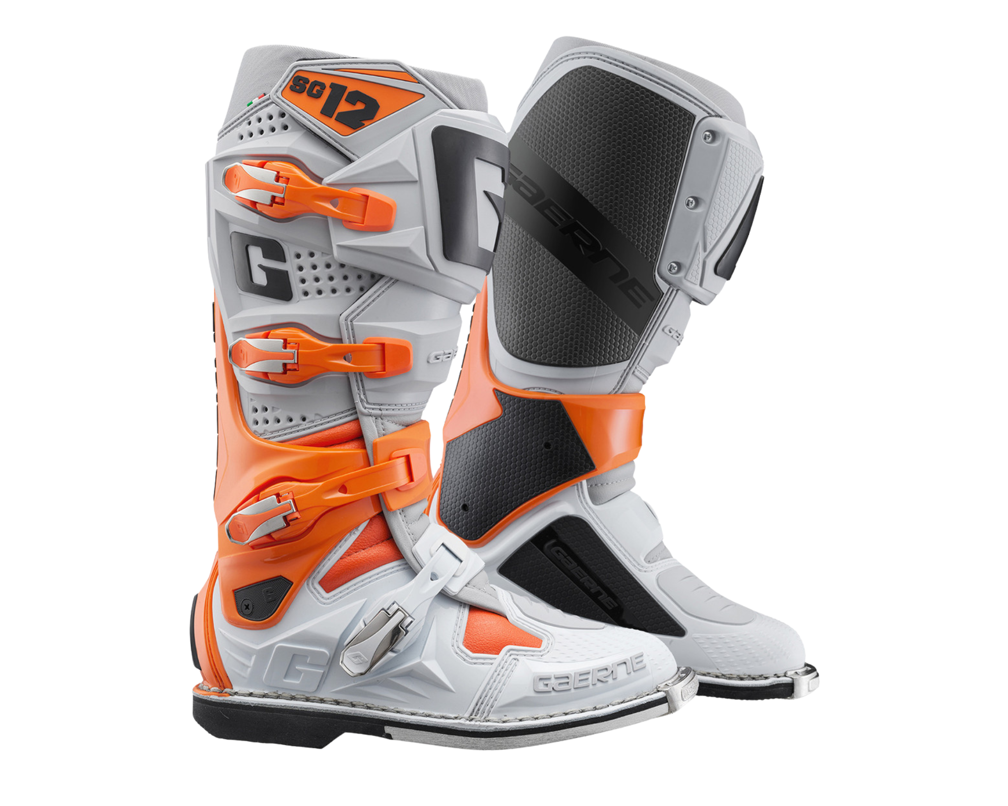 GAERNE SG-12 ORANGE/GREY/WHITE BOOTS – Moto House