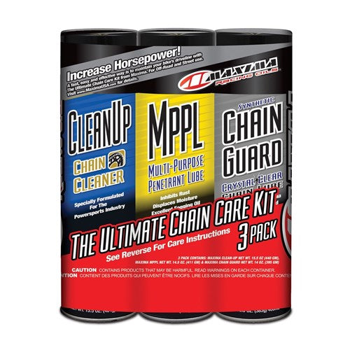 MAXIMA SYNTHETIC CHAIN GUARD COMBO KIT SPRAY 3-PACK – Moto House