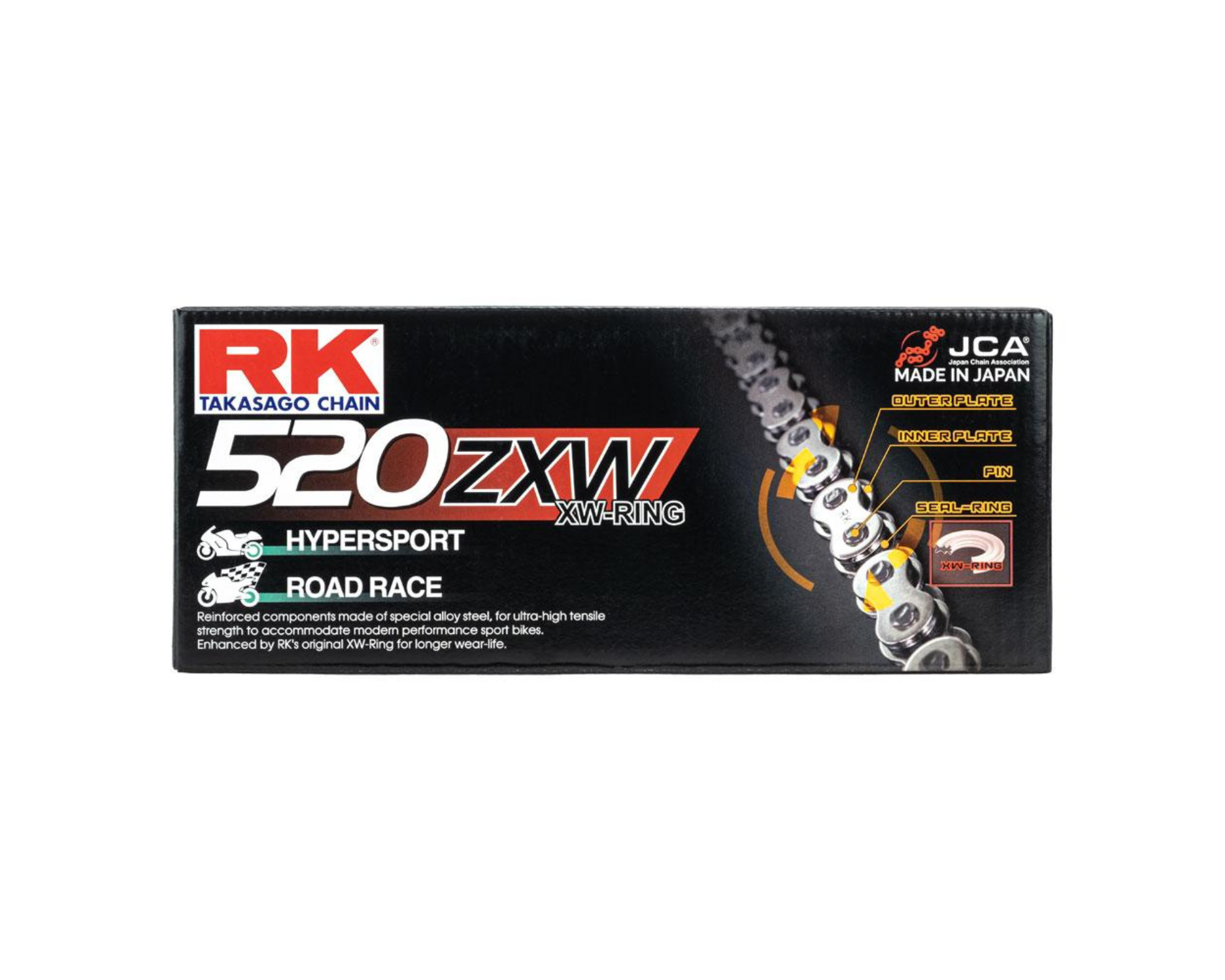 RK CHAINS 520 XW-RING 120L RACE CHAIN – Moto House