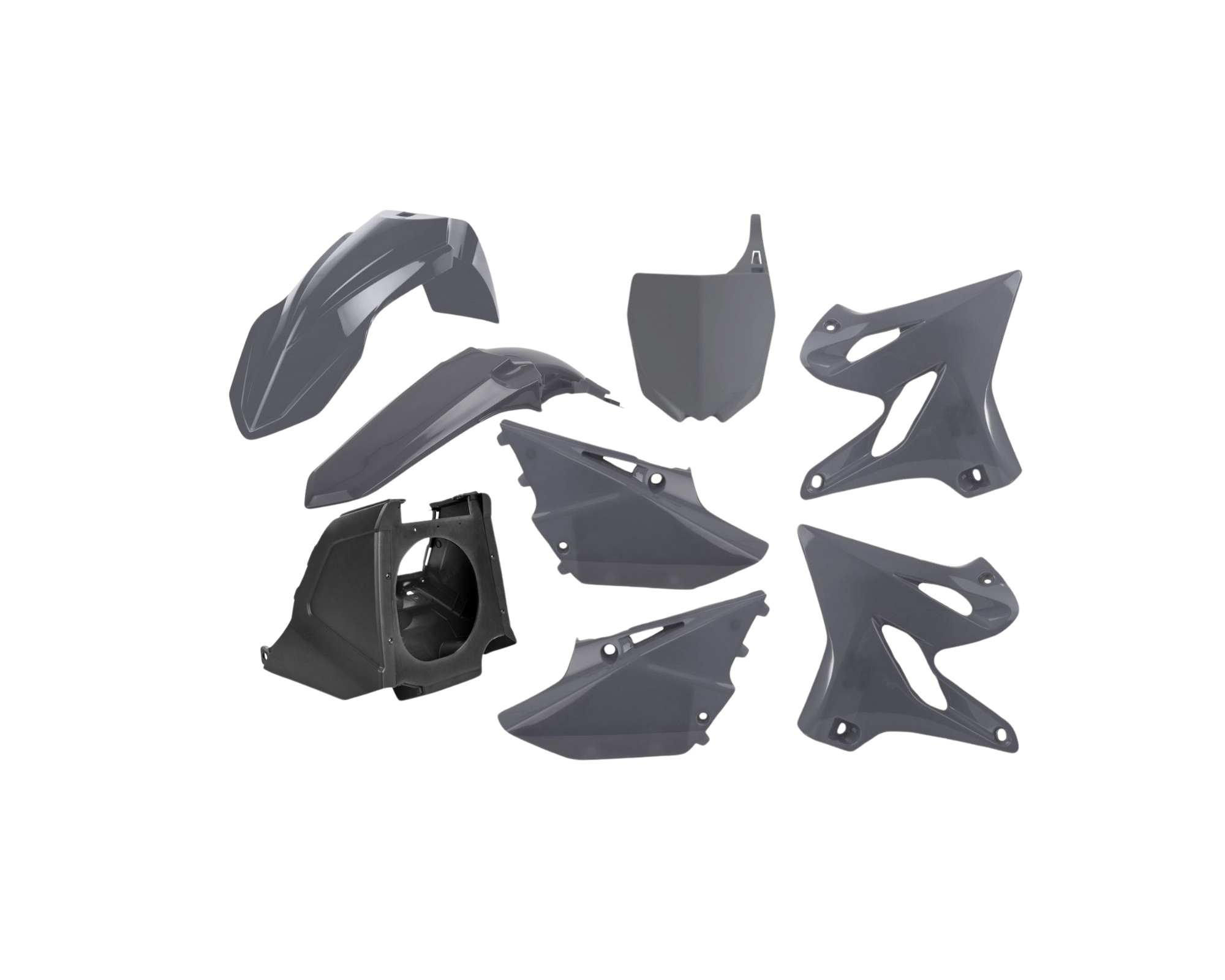 POLISPORT NARDO GREY RESTYLE KIT YAMAHA YZ125/250 02-21 INCL AIRBOX ...