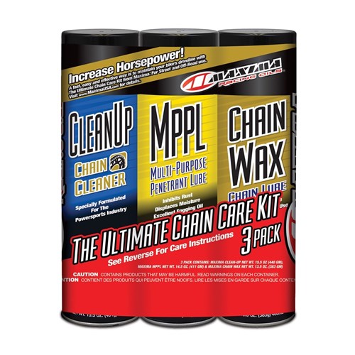 MAXIMA CHAIN WAX COMBO KIT SPRAY 3-PACK – Moto House