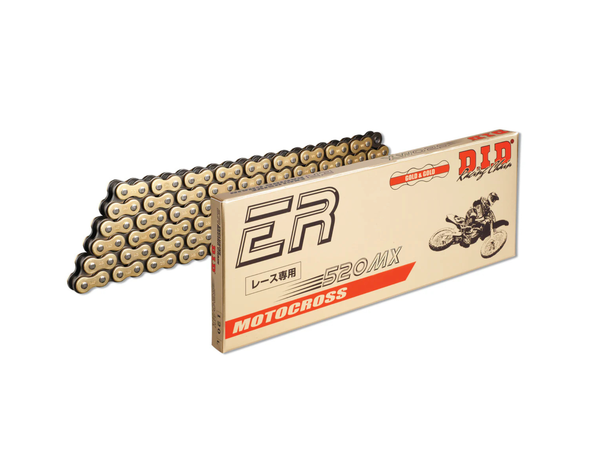 DID 520MX 120L GOLD/BLACK MOTOCROSS RACE CHAIN – Moto House