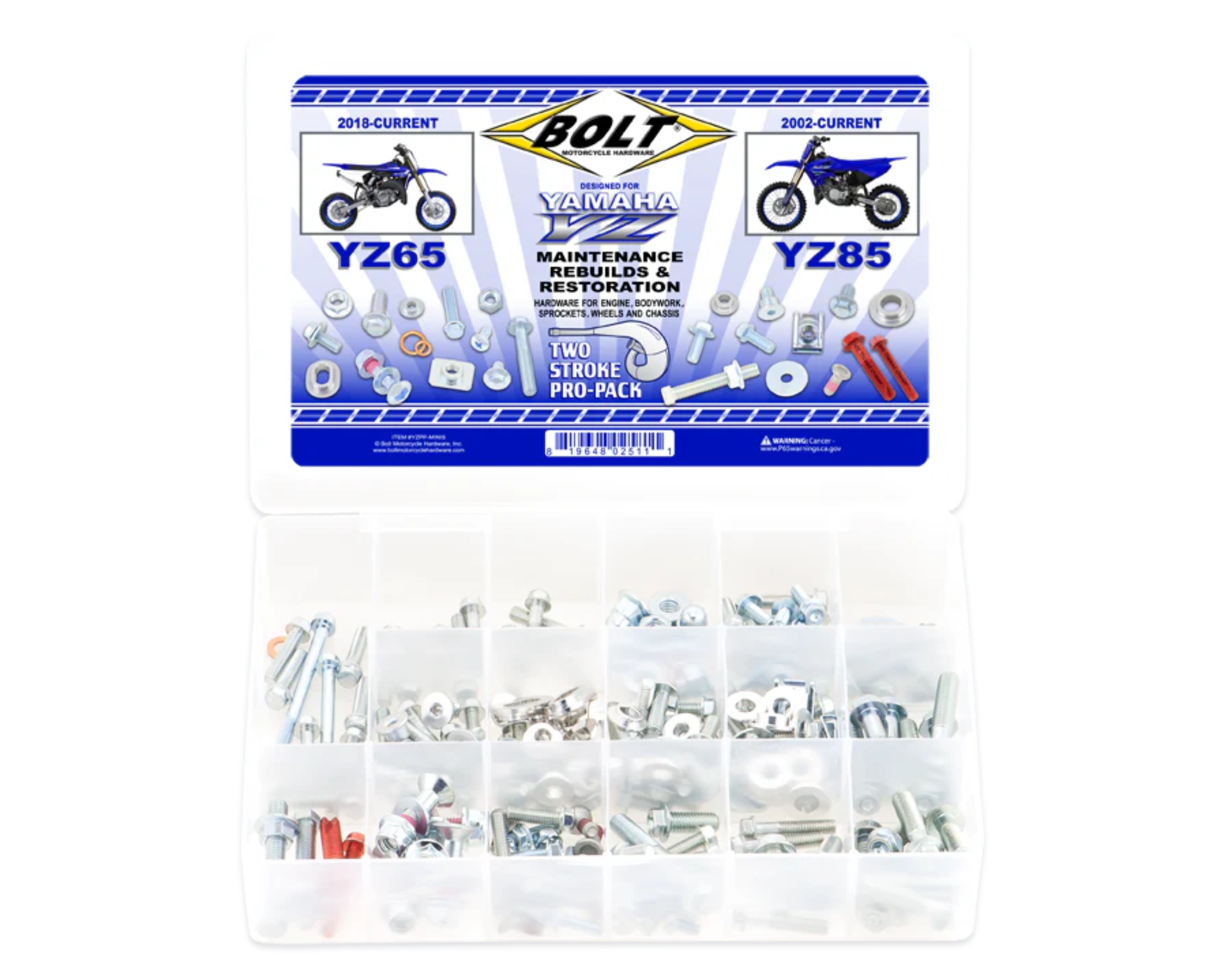 BOLT HARDWARE YAMAHA YZ65 18-25 YZ85 02-25 PRO PACK HARDWARE KIT – Moto ...