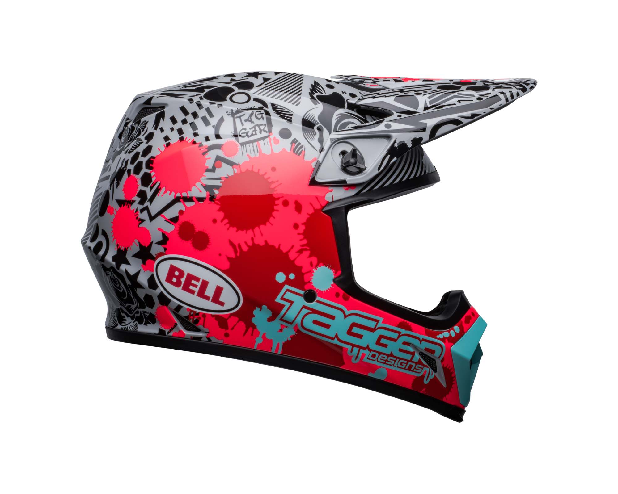 BELL 2024 MX-9 MIPS TAGGER SPLATTER BRIGHT RED/GREY HELMET – Moto House
