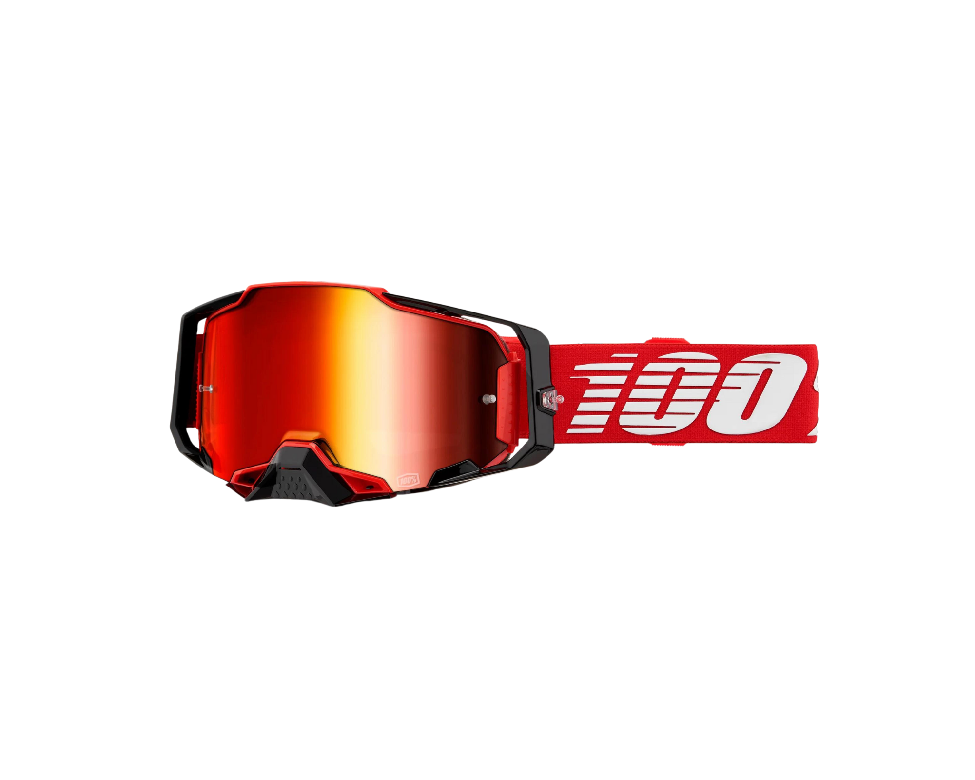 100% ARMEGA RED MIRROR GOGGLES – Moto House