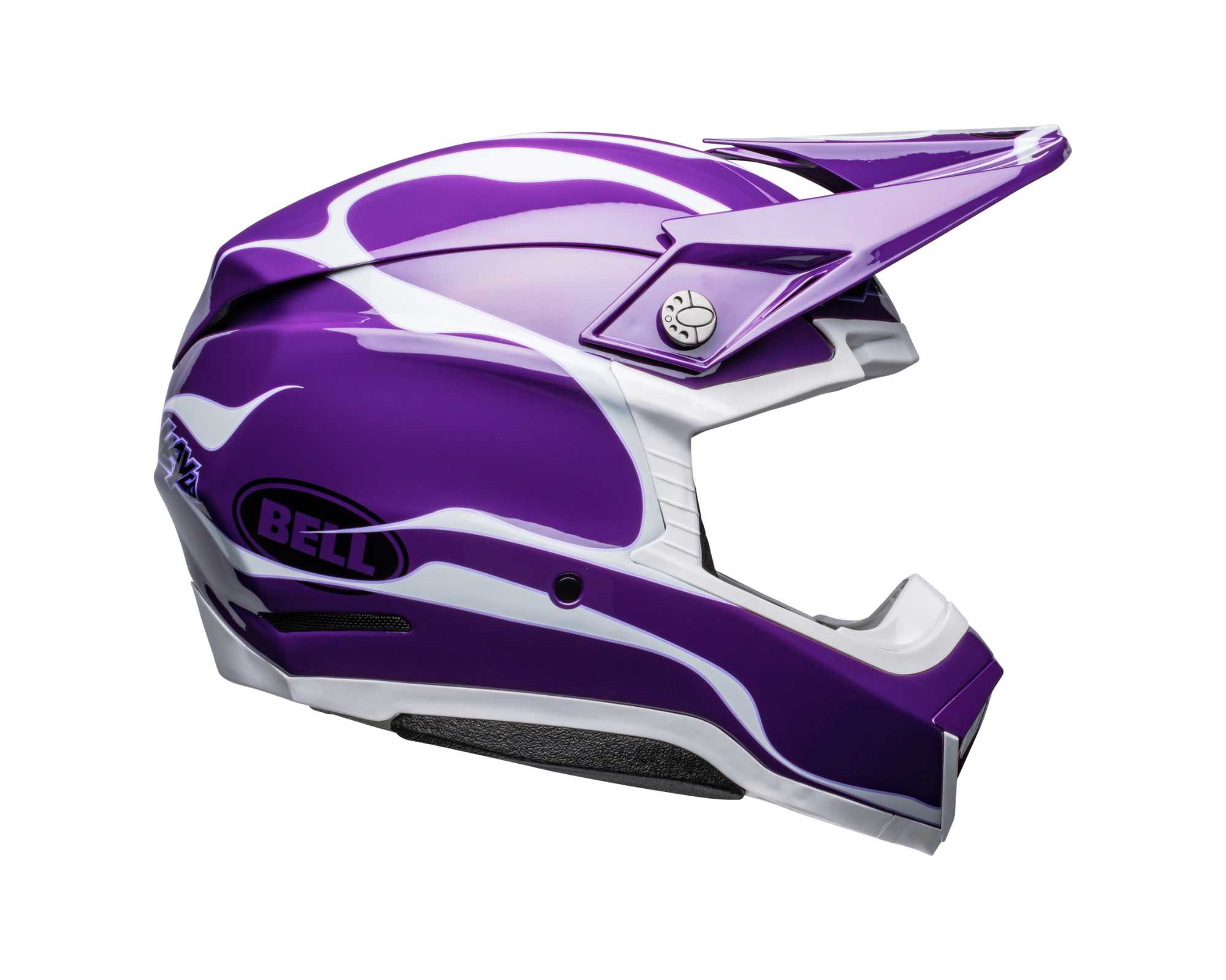 BELL LE MOTO-10 SPHERICAL SLAYCO PURPLE/WHITE HELMET – Moto House