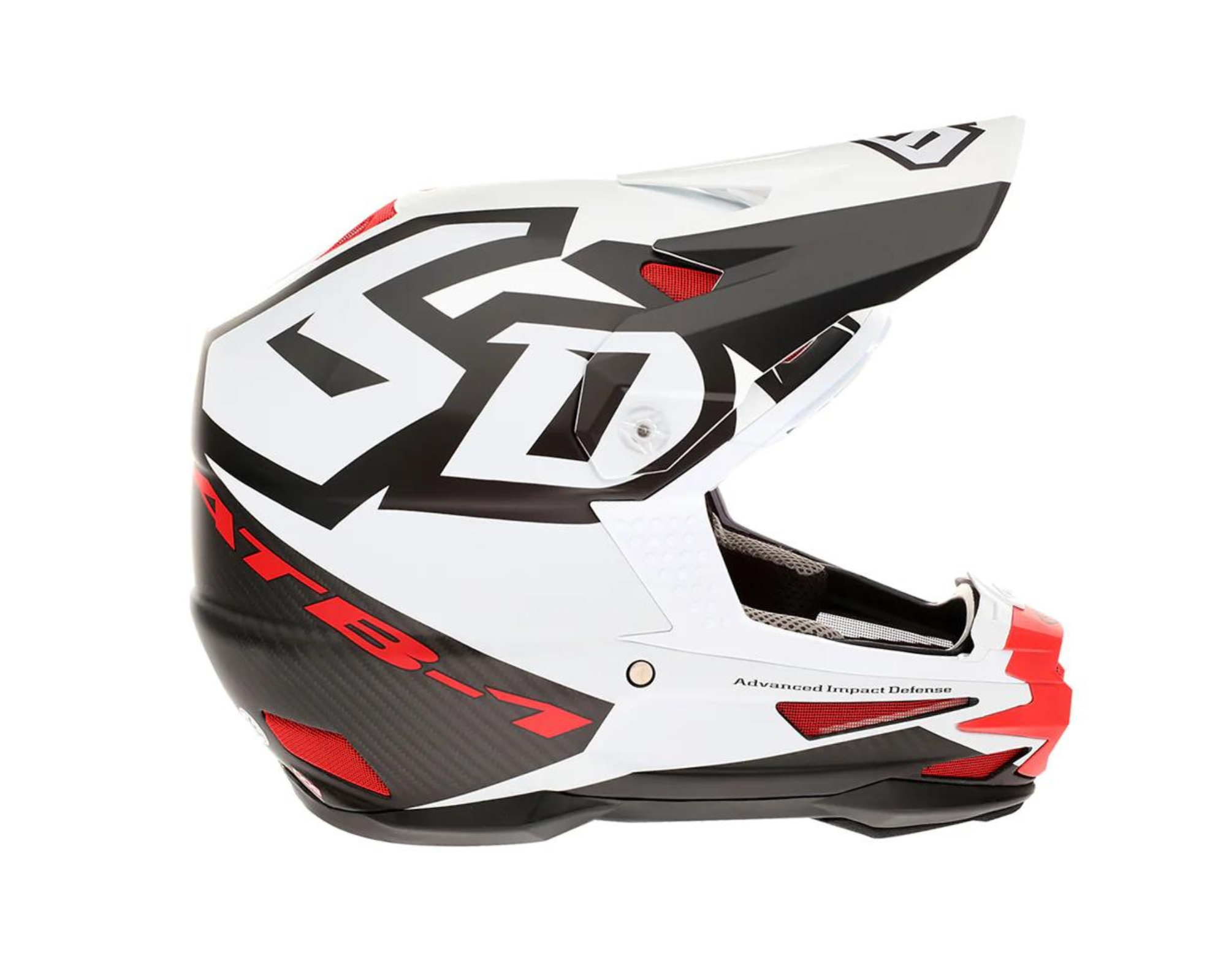 6D ATB-1 SWITCH RED/WHITE/BLACK HELMET – Moto House