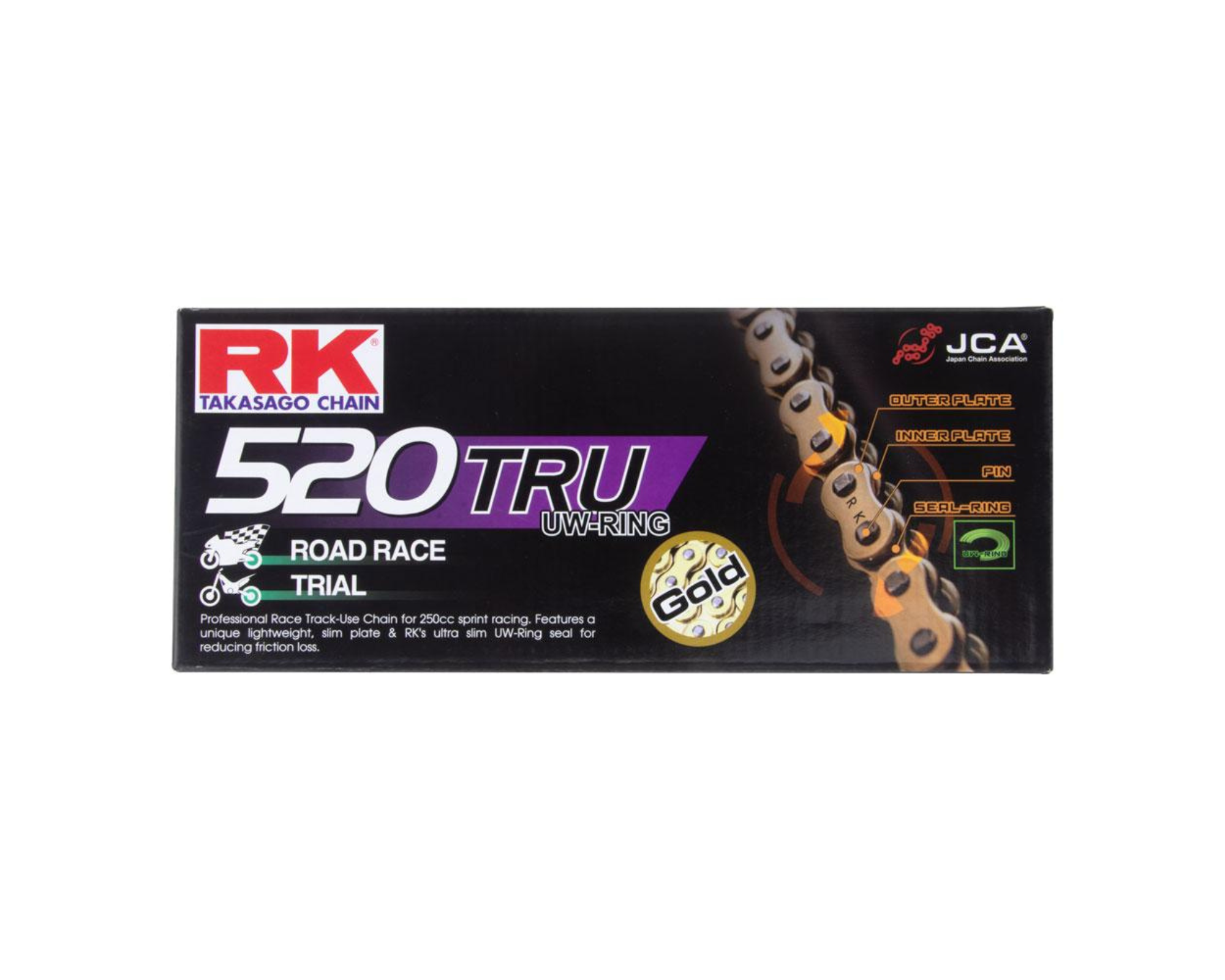 RK CHAINS 520 HEAVY DUTY 120L RACE GOLD CHAIN – Moto House